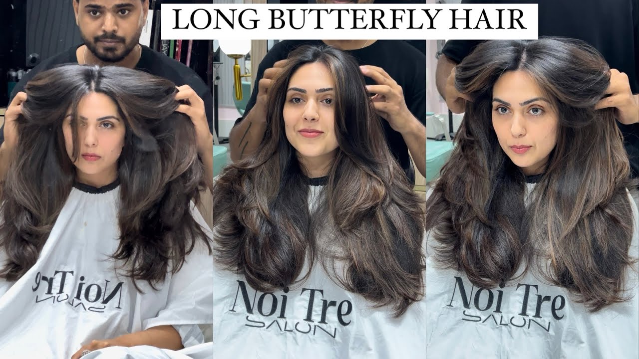 HOW TO DO LONG BUTTERFLY HAIRCUT ||LONG LAYERS||BUTTERFLY HAIR ...