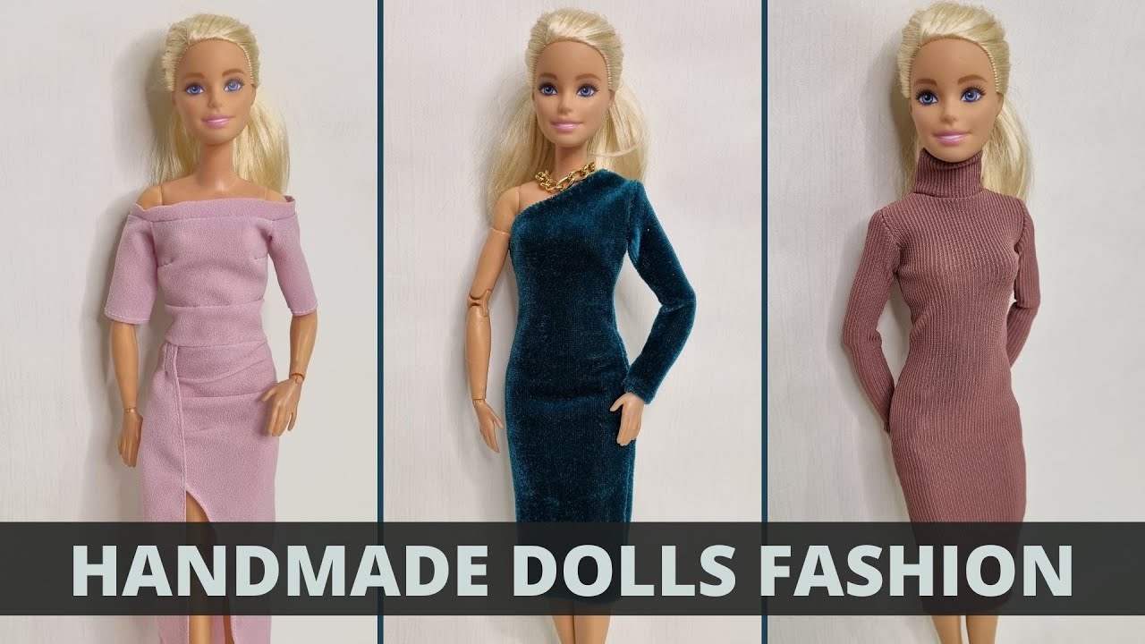 3 Ideas DIY Doll Dress. How To Make Trendy Barbie Clothes - YouTube