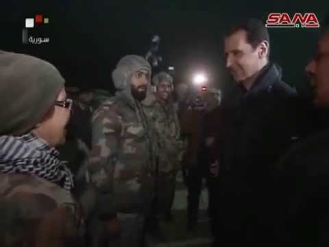 President Bashar al Assad celebrates New Year's Eve with Syrian Army on ...