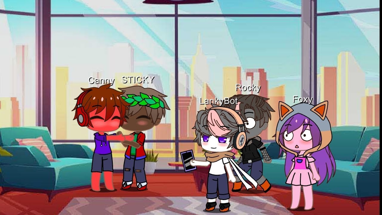 Lankybox But Canny And Sticky Are Kissing - YouTube