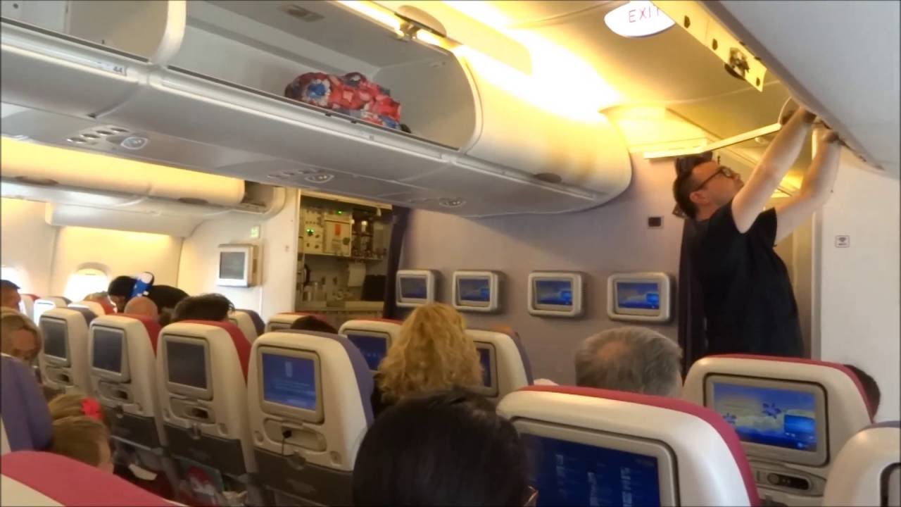 Inside Thai Airways TG911 Airbus A388 flying from Heathrow (LHR ...