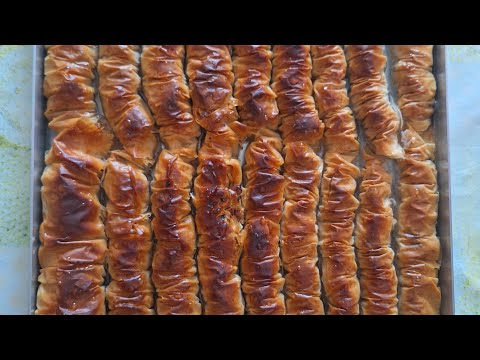 Çıtır çıtır tadı damağınızda kalacak hazır yufkadan burma tatlım.