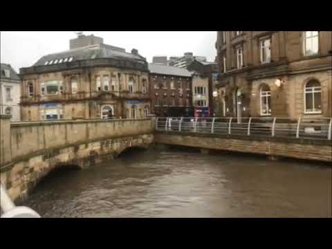 The River Roch in Rochdale town centre at 1pm Wednesday 20 January 2021 ...