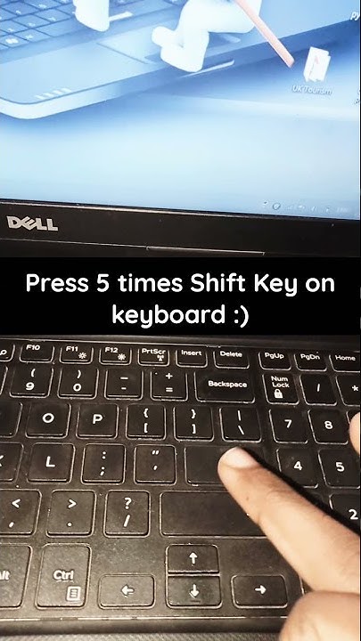Press the Shift Key 5 times on Keyboard 😯 Tips & Trick :) 🖤 - YouTube