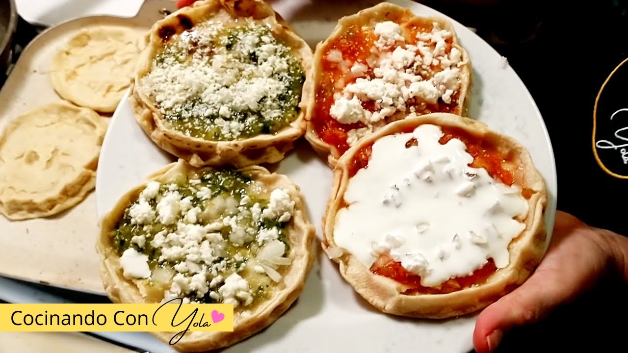 Picaditas de Salsa Roja y Verde. Facil y Delicioso. - YouTube