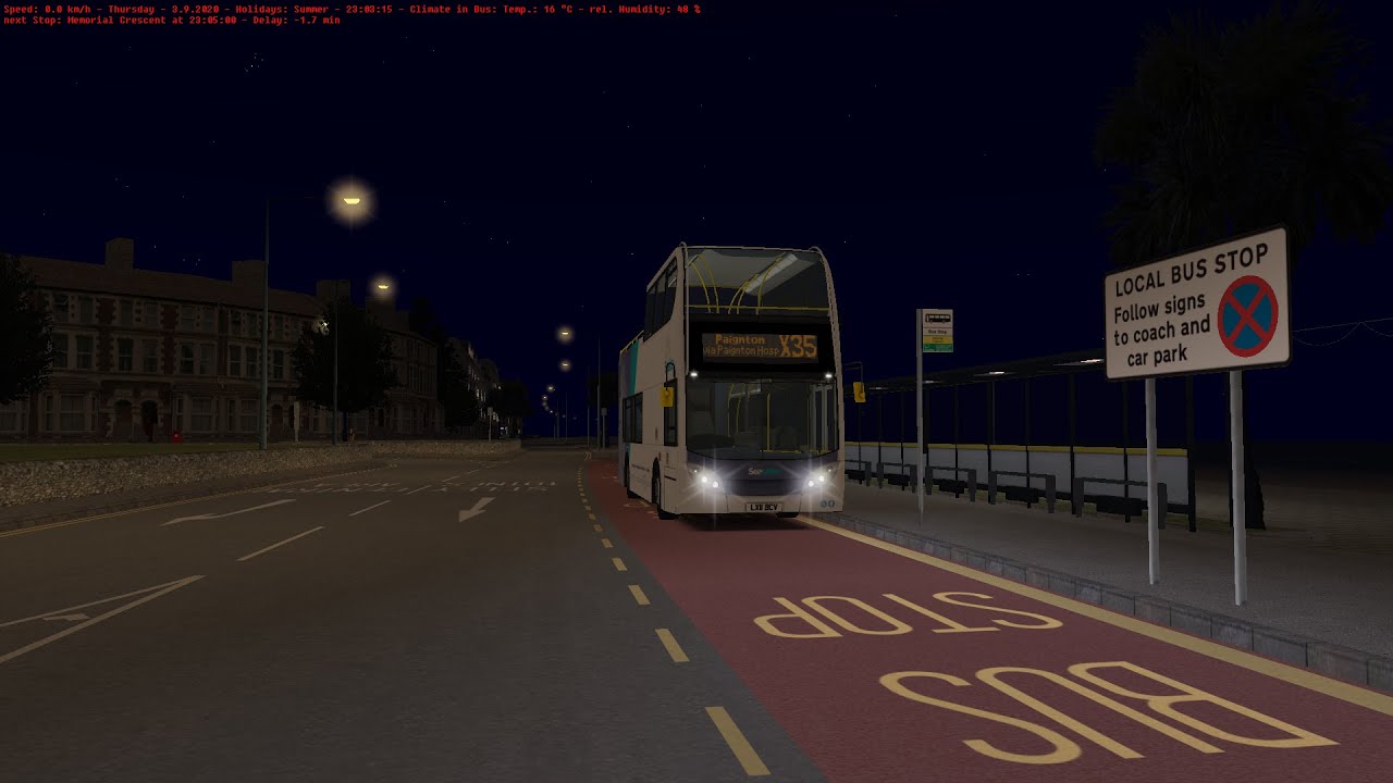 Bus Route X35 Late Service 🌃(WestCounties V3.01) OMSI 2 - YouTube