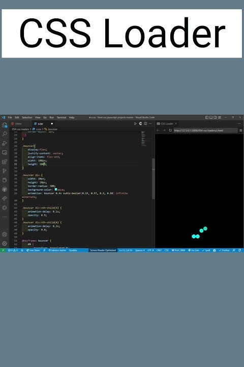 How To Make Css Loader Using Html And Css Shorts Ytshorts Css Loader