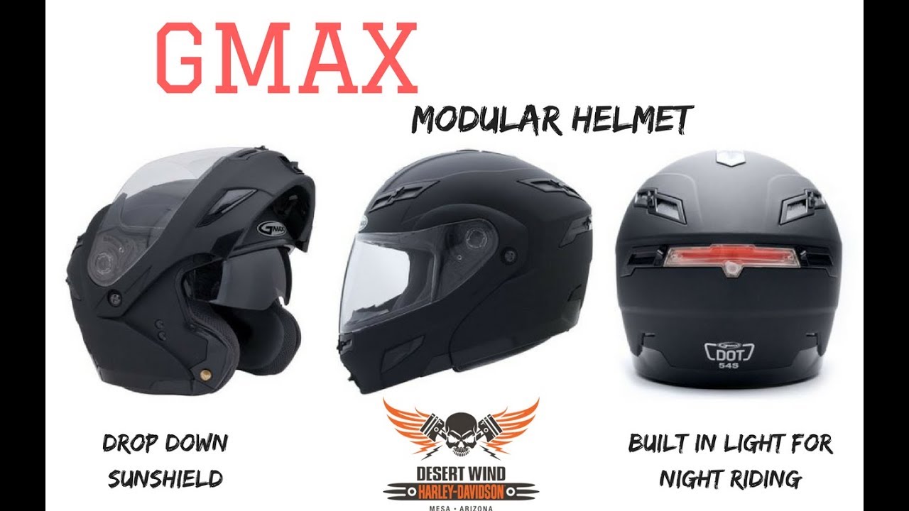 GMAX Modular Helmet - YouTube