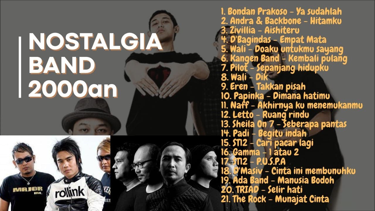 NOSTALGIA BAND 2000AN PALING NGEHITS - YouTube