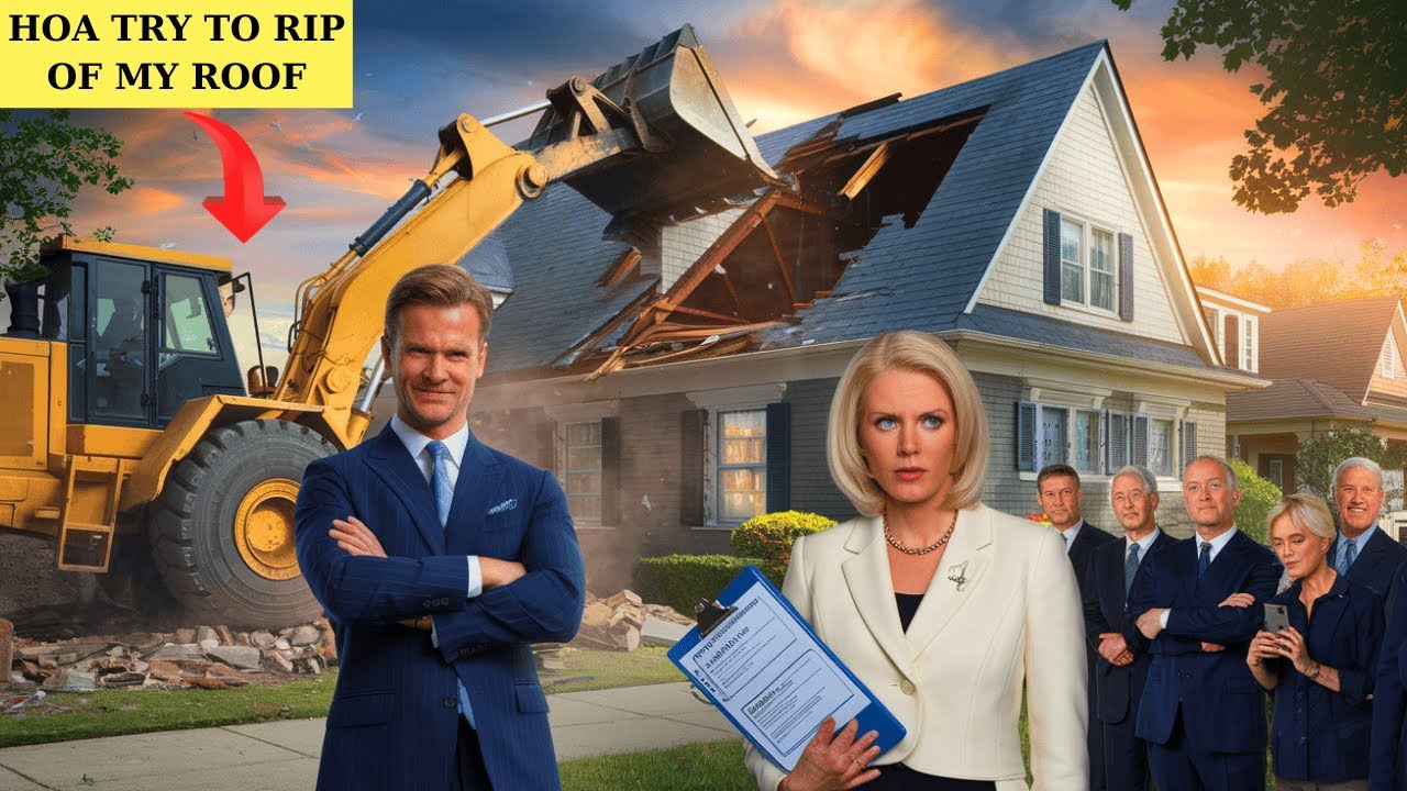 HOA Karen Sent a Bulldozer to Destroy My Roof BIG Mistake! - YouTube