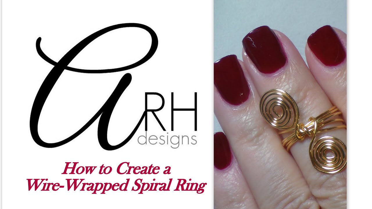 How to Make a Wired Spiral Ring - YouTube