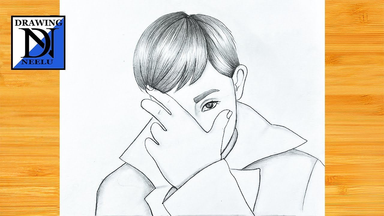 Cómo dibujar un Chico Actitud || Dibujo a lápiz para principiantes ...