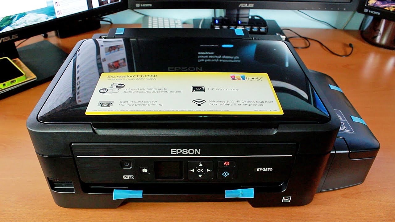 Unboxing Impresora Multifunción Epson Ecotank et-2550 - YouTube
