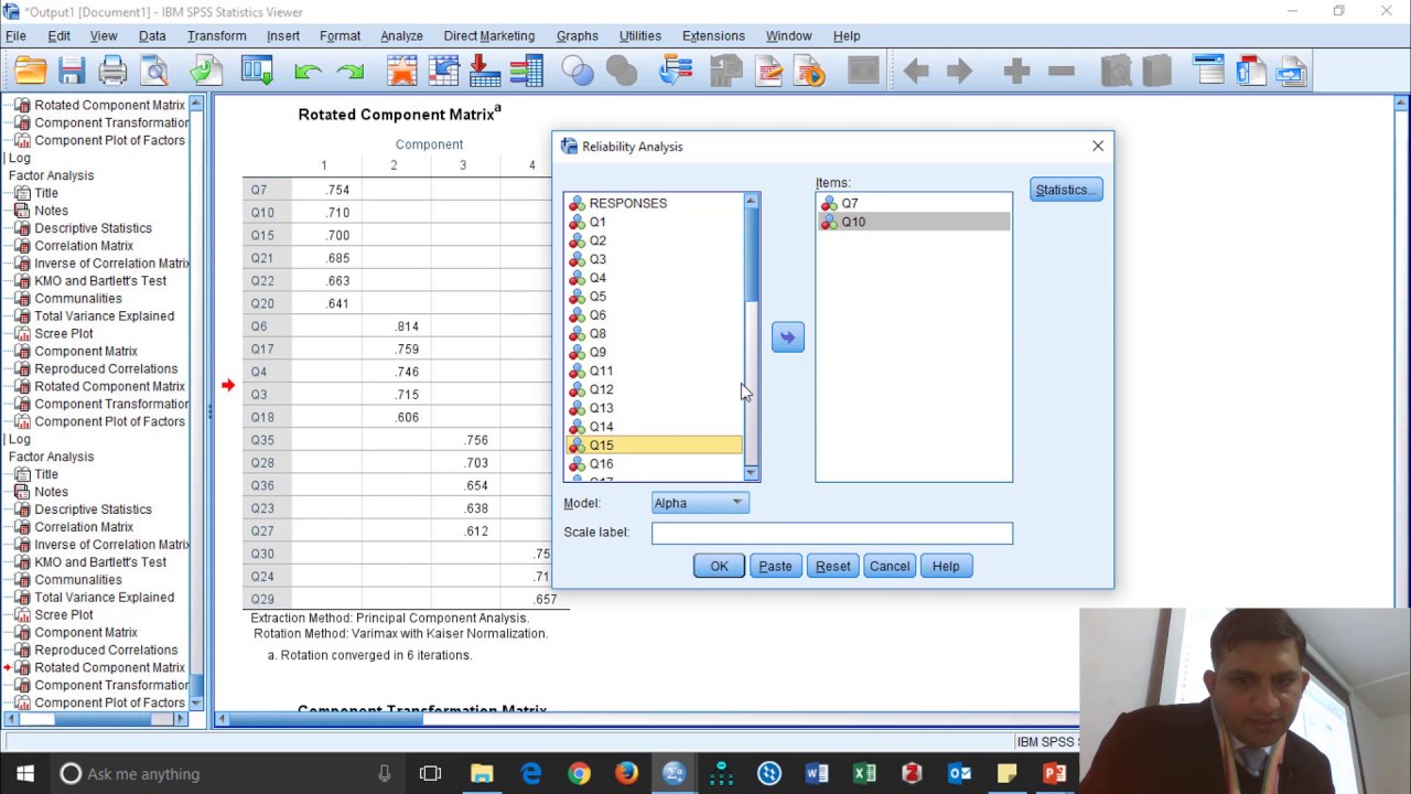 EFA & CFA using IBM SPSS & Amos - Part V - YouTube