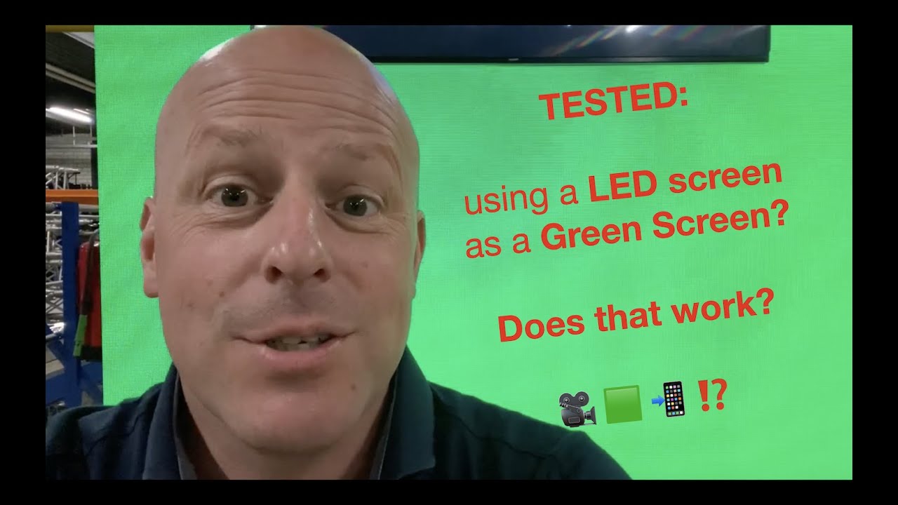 TEST: using a LED wall as green screen - YouTube