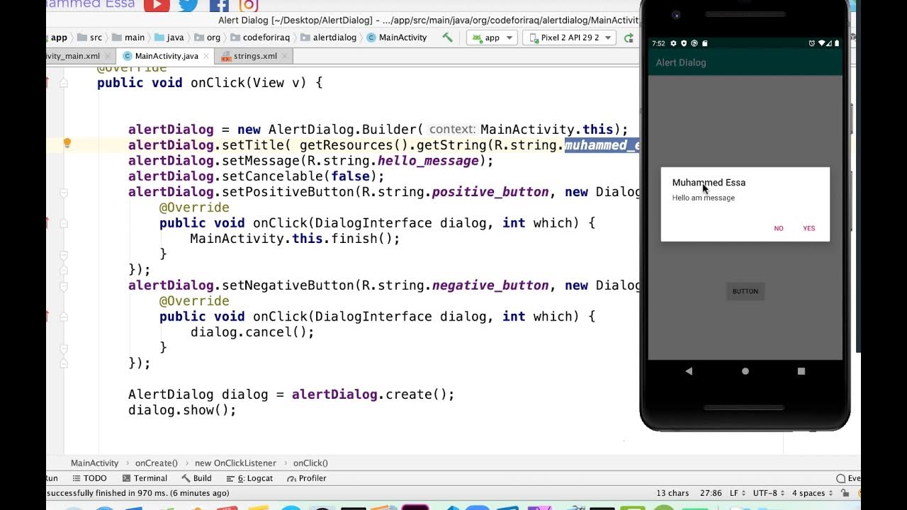 40 Android Studio using getResources Method - YouTube