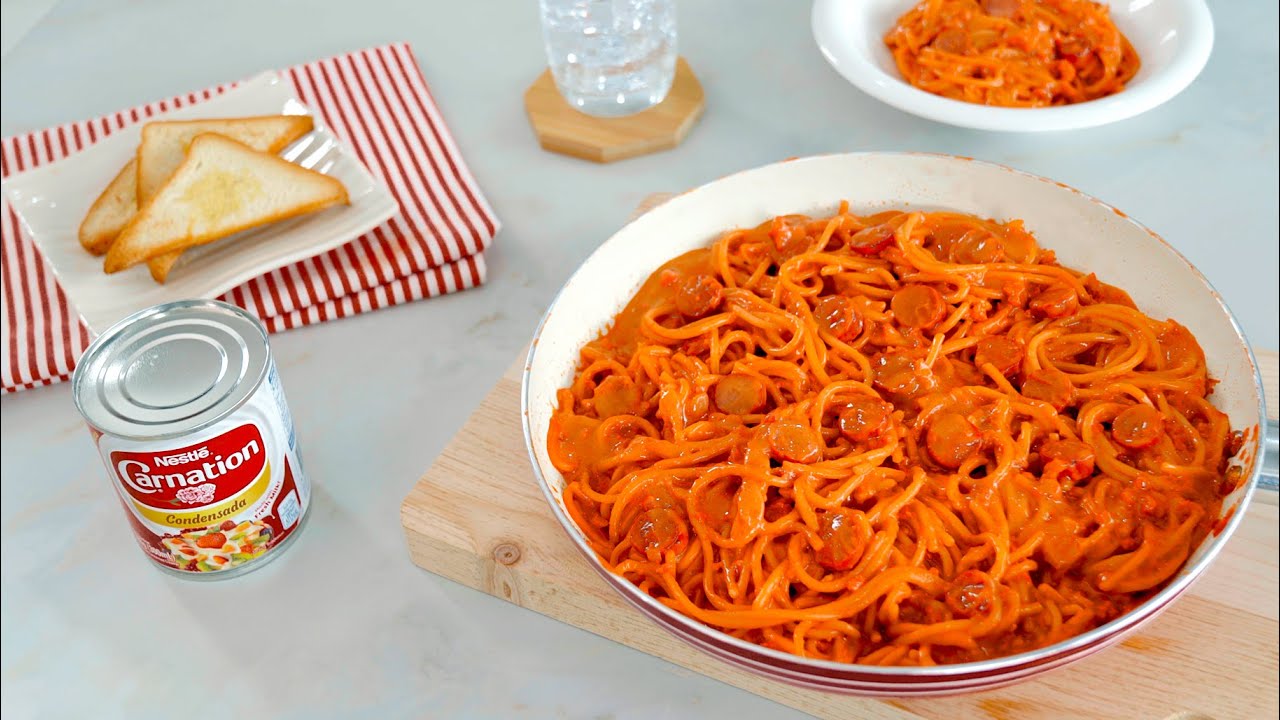 How to Cook Milky-Namnam Sweet Filipino Spaghetti | NESTLÉ Carnation ...