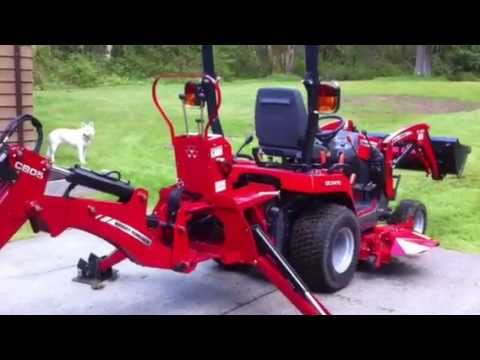 Attaching Backhoe To Massey Furguson - YouTube