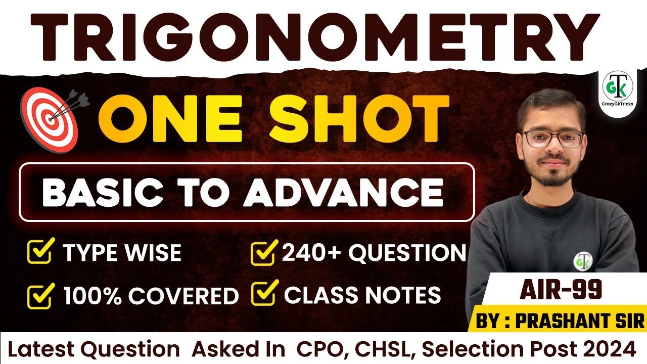 Complete Trigonometry | Basic To Advance Trigonometry | Math Marathon ...