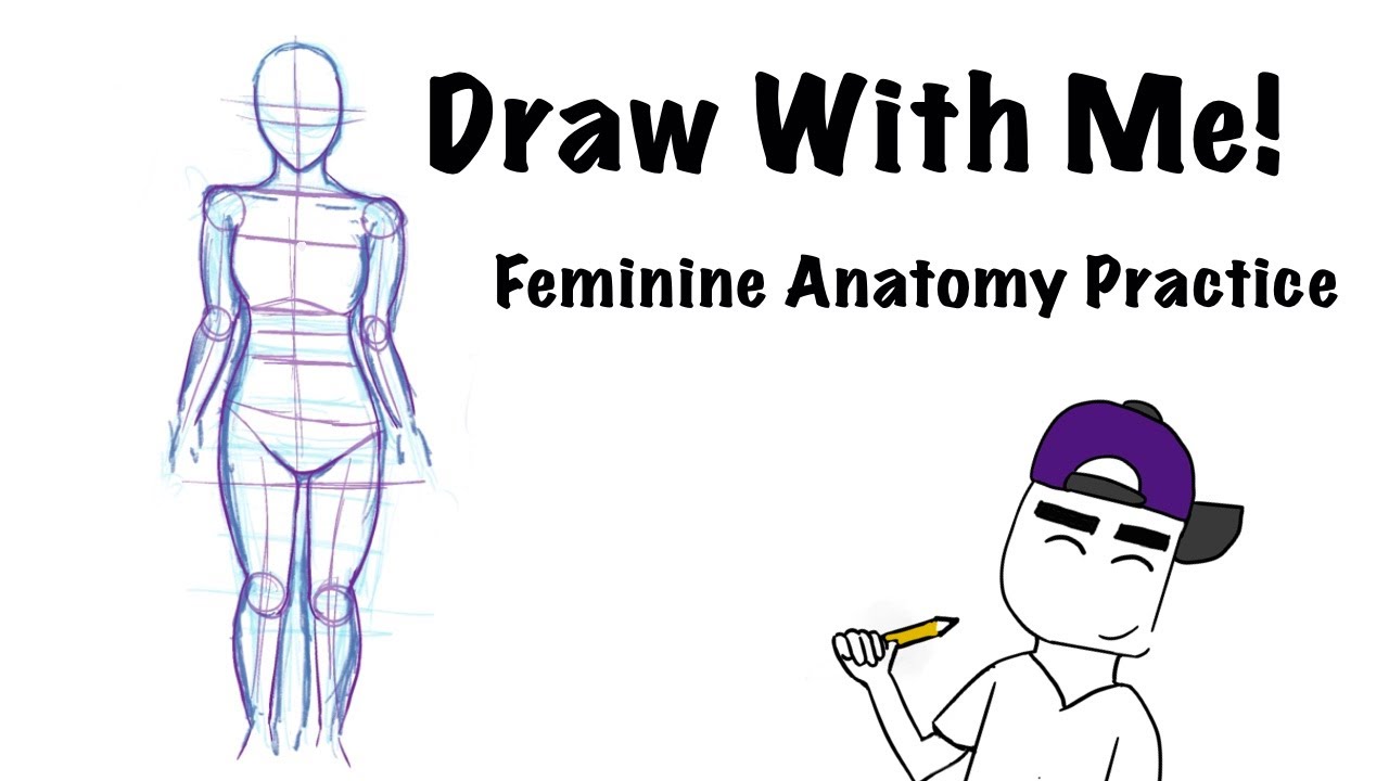 Draw With Me- Feminine Anatomy Practice (Natalia Madej Tutorial) - YouTube