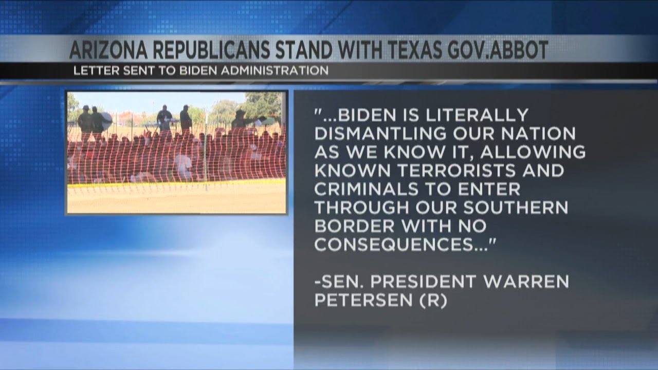 Arizona House Republicans standing in solidarity with Texas Governor ...