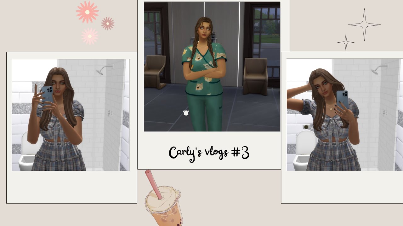 Vlog Sims 4|| A day with me, morning routine and tired🐶🐱 - YouTube