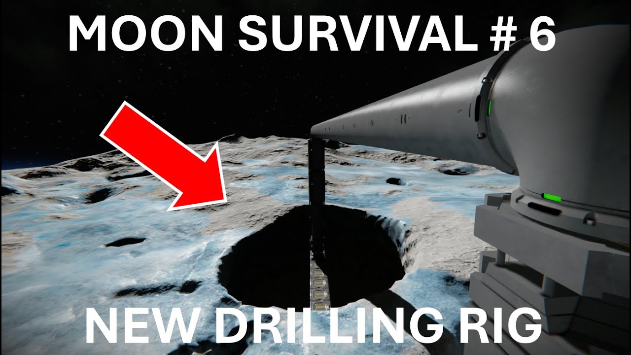 Space Engineers survival episode 6 new drilling rig - YouTube
