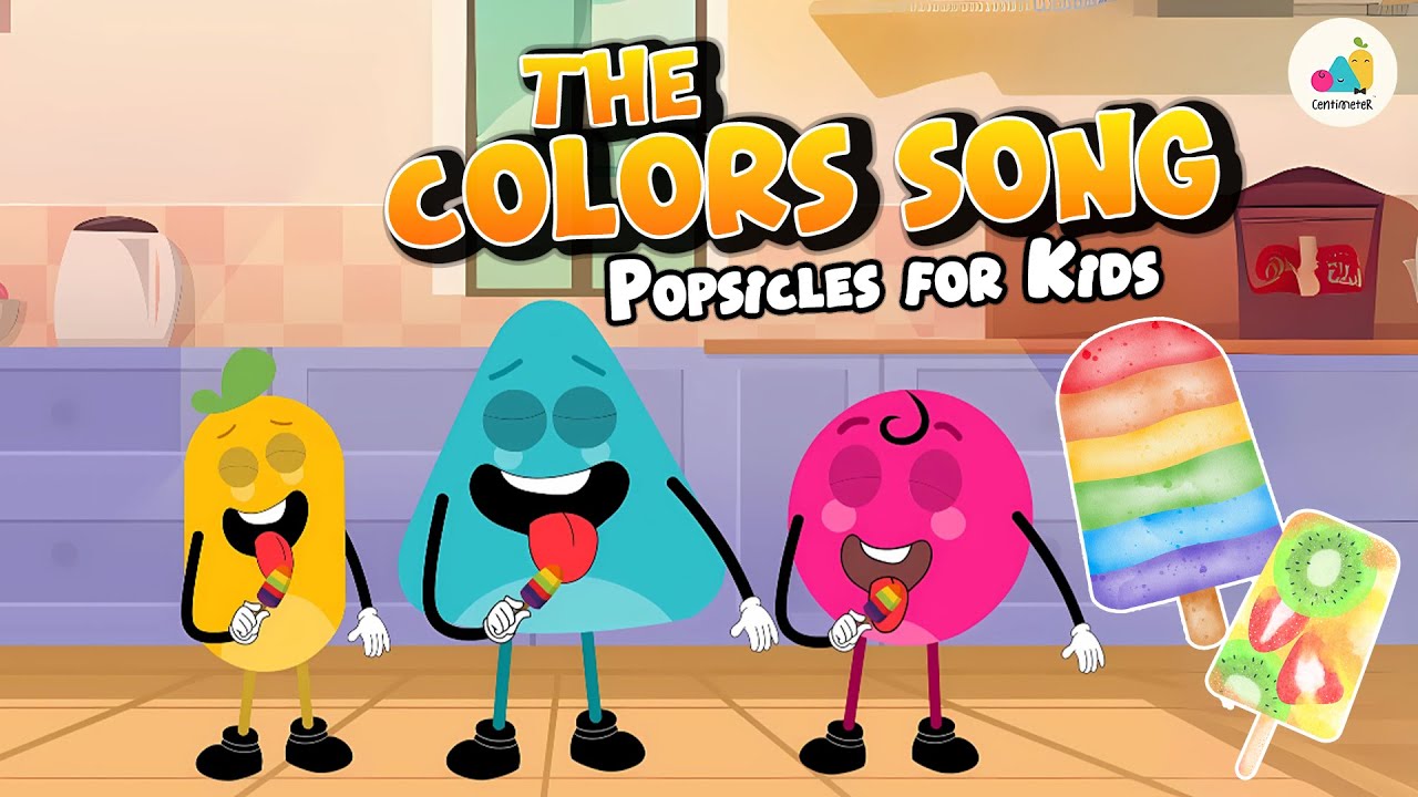 The COLORS Song Popsicles for Kids 🌈 Learn Colors Preschool Videos by ...