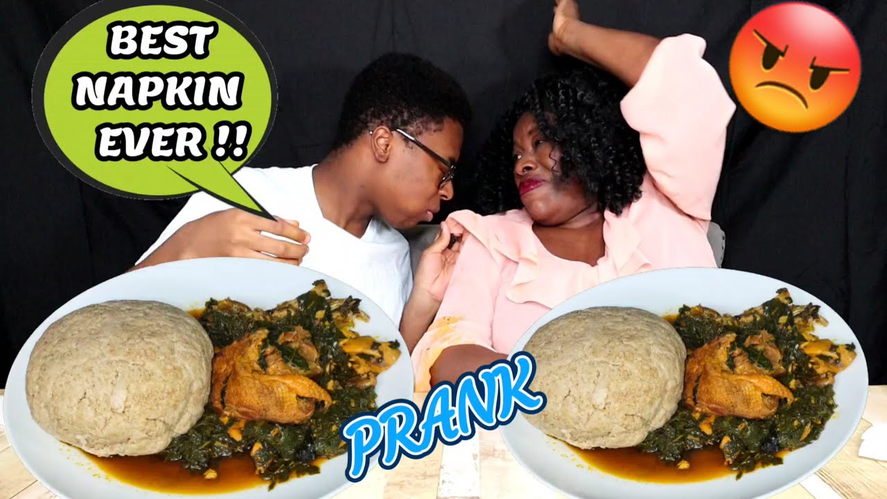 USING My MOM'S TOP As A NAPKIN To See Her REACTION OATMEAL FUFU ...