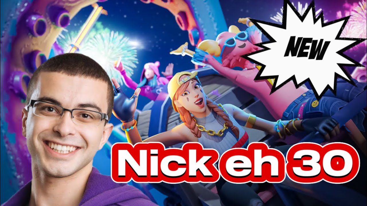 I played the new (Nick eh 30) theme park in Fortnite it was epic 😎😎😎 ...