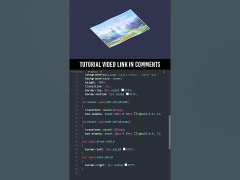Unfold | CSS 3D Image Hover Effects #shorts - YouTube