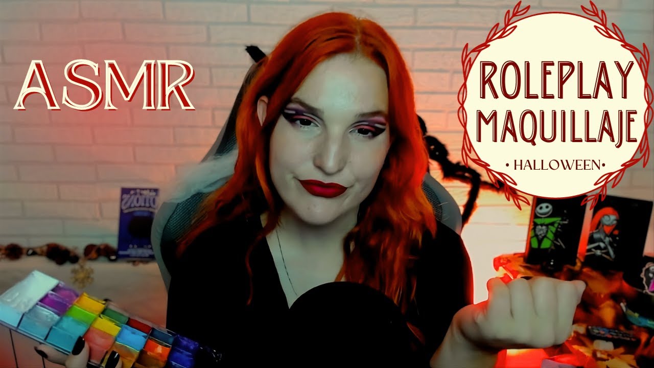 ASMR ROLEPLAY en ESPAÑOL maquillaje quedaras de MIEDO (ESPECIAL ...