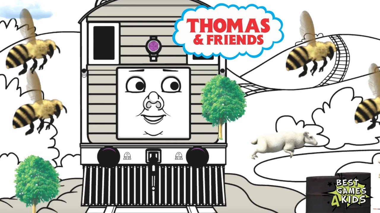 COLORING TOBY w/ Thomas & Friends! | Fun with Activities By Mattel ...