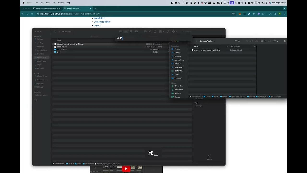 How to add generated metadata to images using Adobe Bridge - YouTube