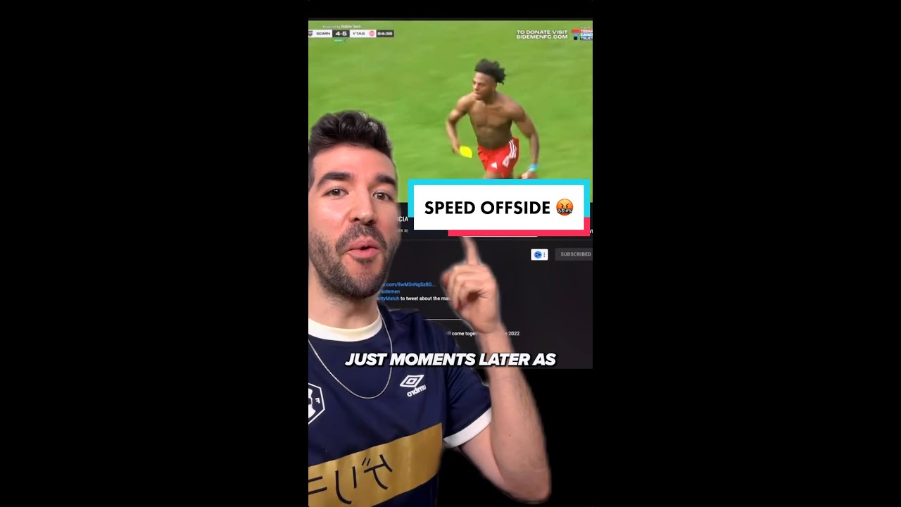 🤬 Offside! iShowSpeed Goal Disallowed In Sidemen Charity Match - YouTube