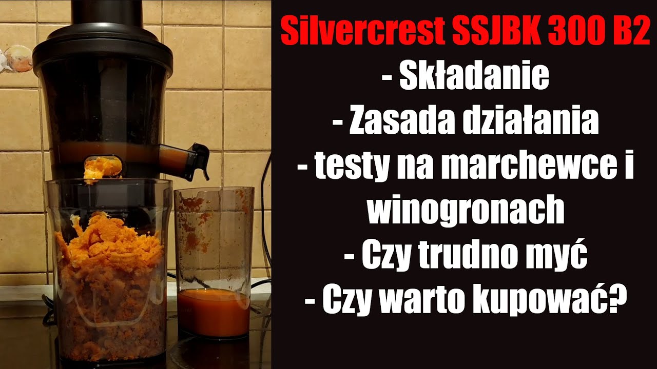 Wyciskarka Wolnoobrotowa Silvercrest SSJBK 300 B2 Testy YouTube Wyciskarka Wolnoobrotowa Silvercrest SSJBK 300 B2 Testy YouTube