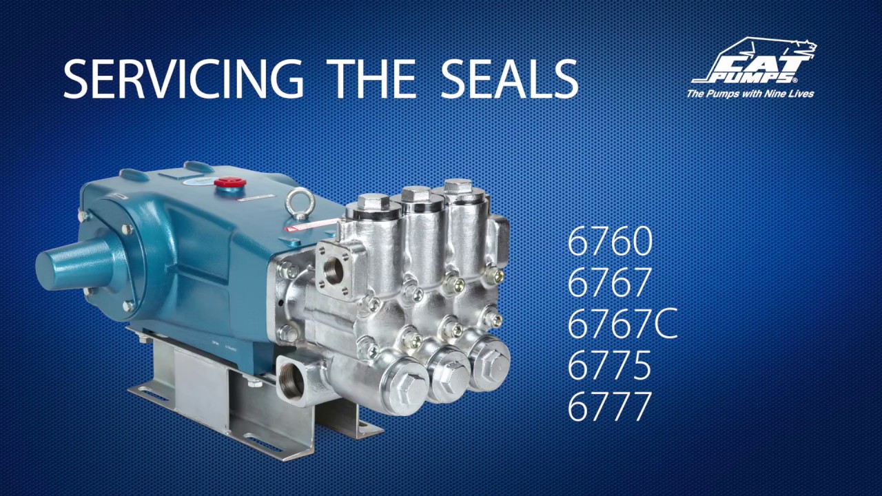 Servicing Seals - Cat Pumps Model 6760, 6767, 6767C, 6775, 6777 - YouTube