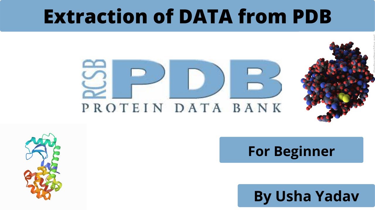How to extract data from PDB?? - YouTube
