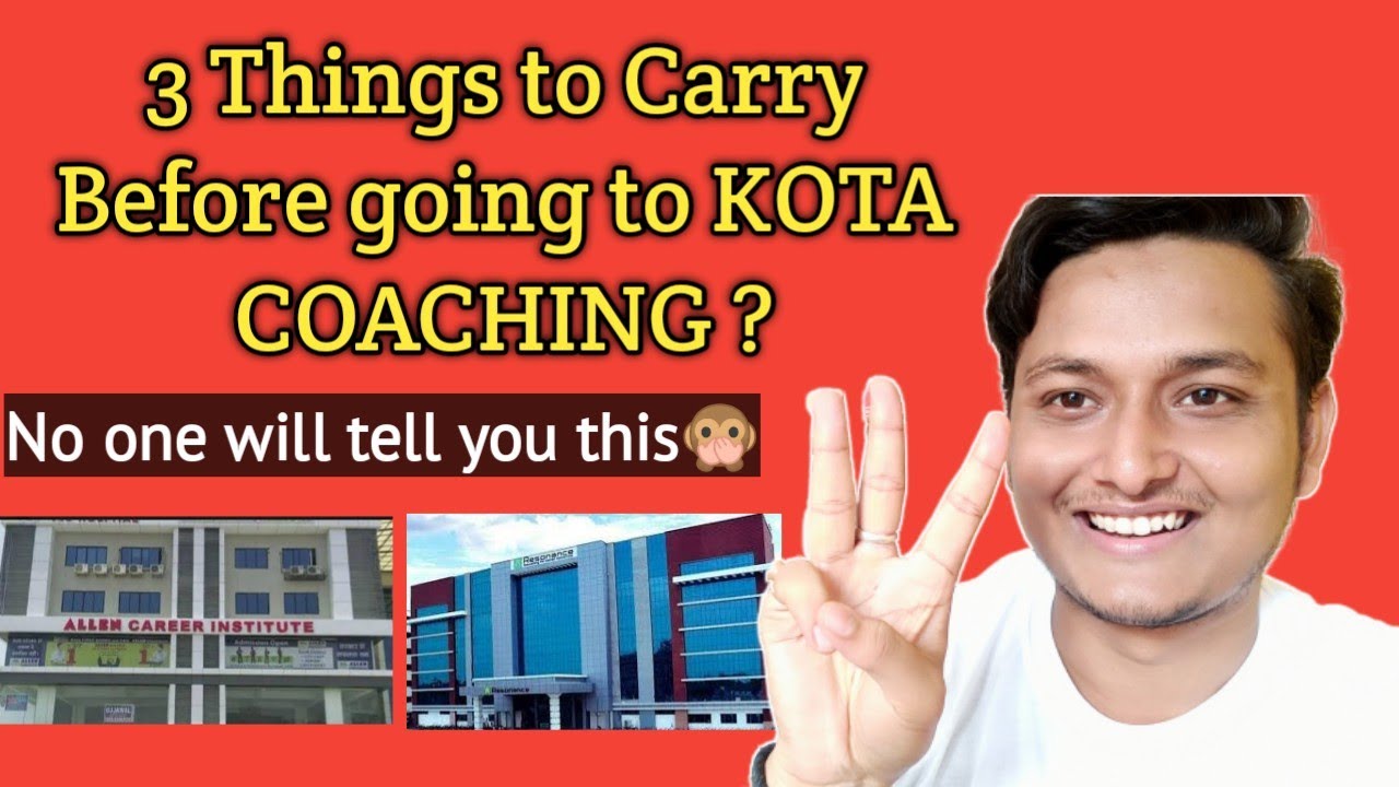 3 Things to Carry Before going to KOTA COACHING| Kota Coaching ...