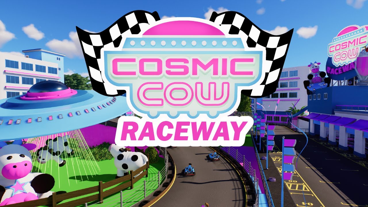 Cosmic Cow Raceway! Planet Coaster 2 - YouTube