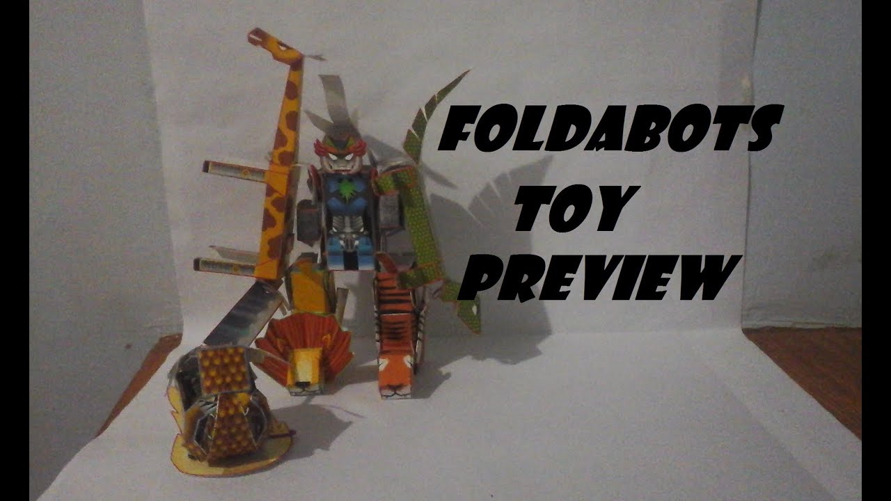 Foldabots Toy Preview (Zoobots/Zootron) - YouTube