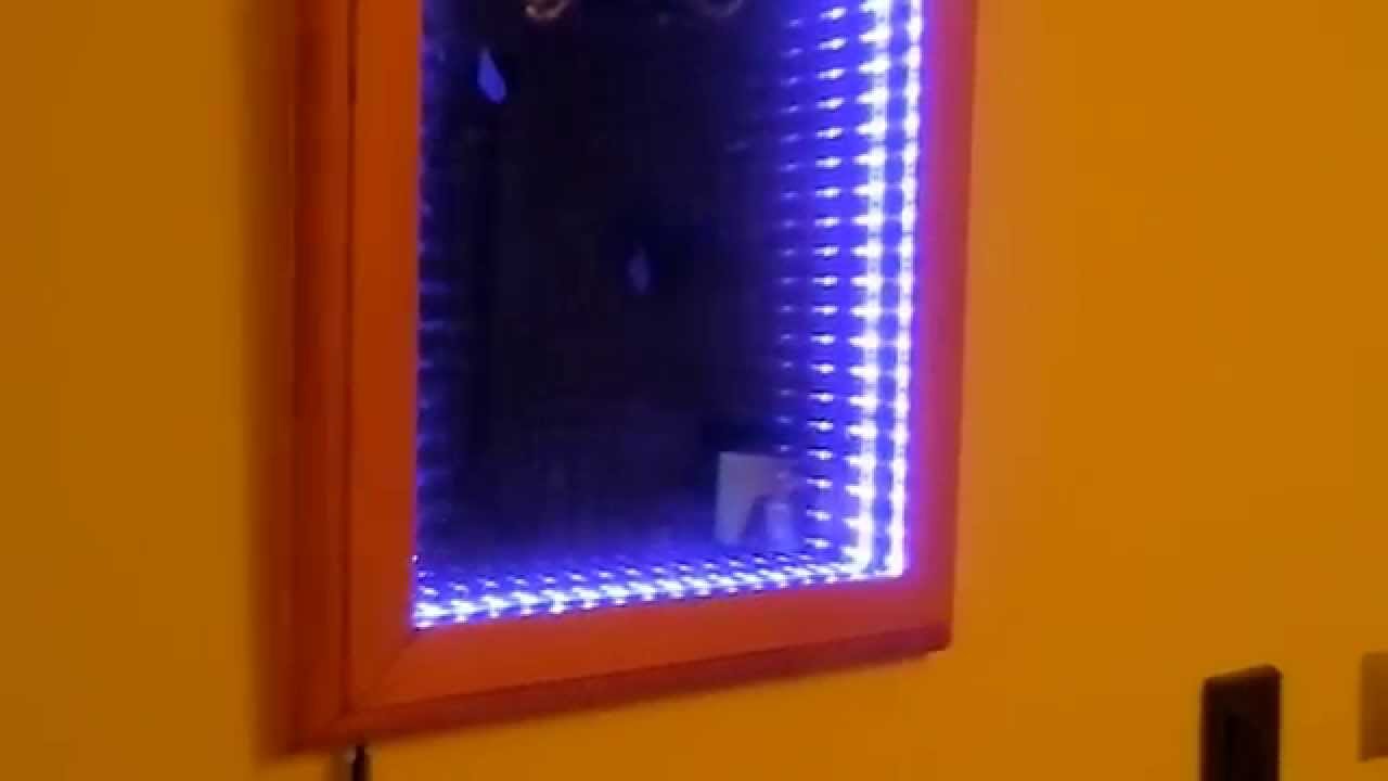 Led illúzió tükör - Led illusion mirror - YouTube