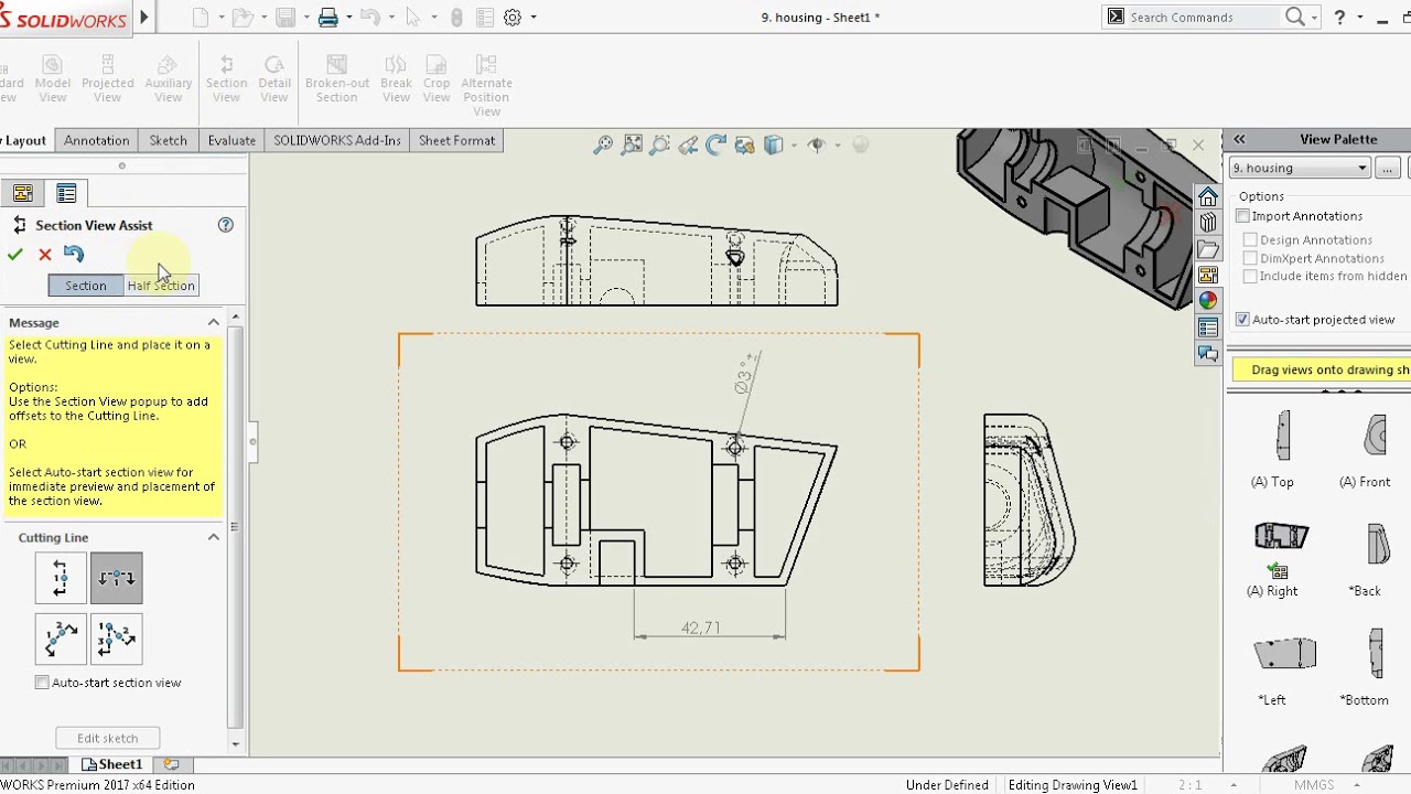 Turtorial Menggunakan Template Drawing | SolidWorks - YouTube