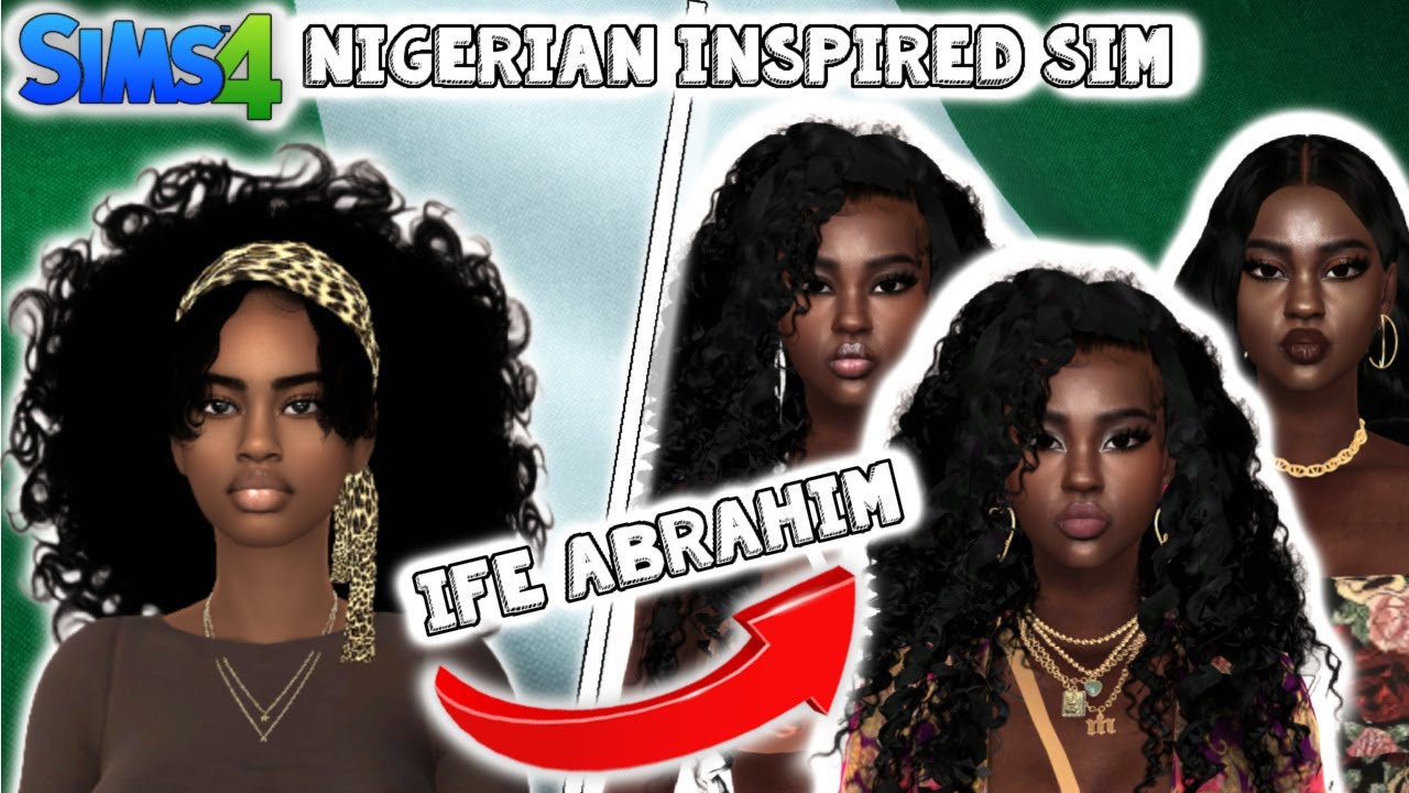 Nigerian Inspired Sim Remake (CASMAS DAY #1) - Sims 4 CAS + CC Folder ...