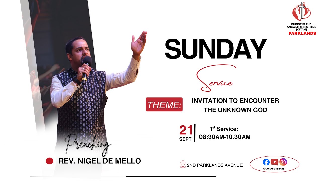 SUNDAY SERVICE || 21ST SEPTEMBER 2025 || INVITATION TO ENCOUNTER THE ...