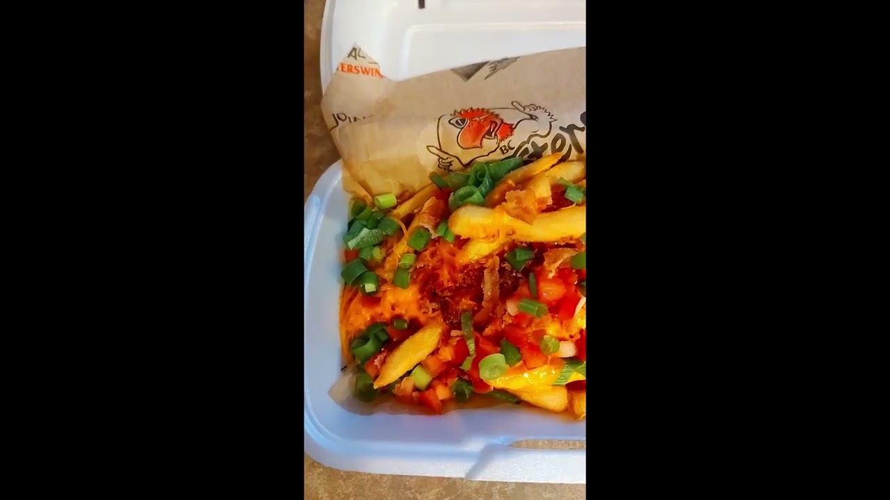 "Its a hot mess!" Dumpster Fries Wedges or Tots from Roosters - YouTube