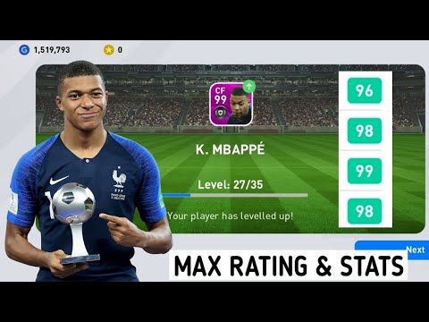 Featured Mbappe Max Rating And Stats In Pes 2020 Mobile - YouTube