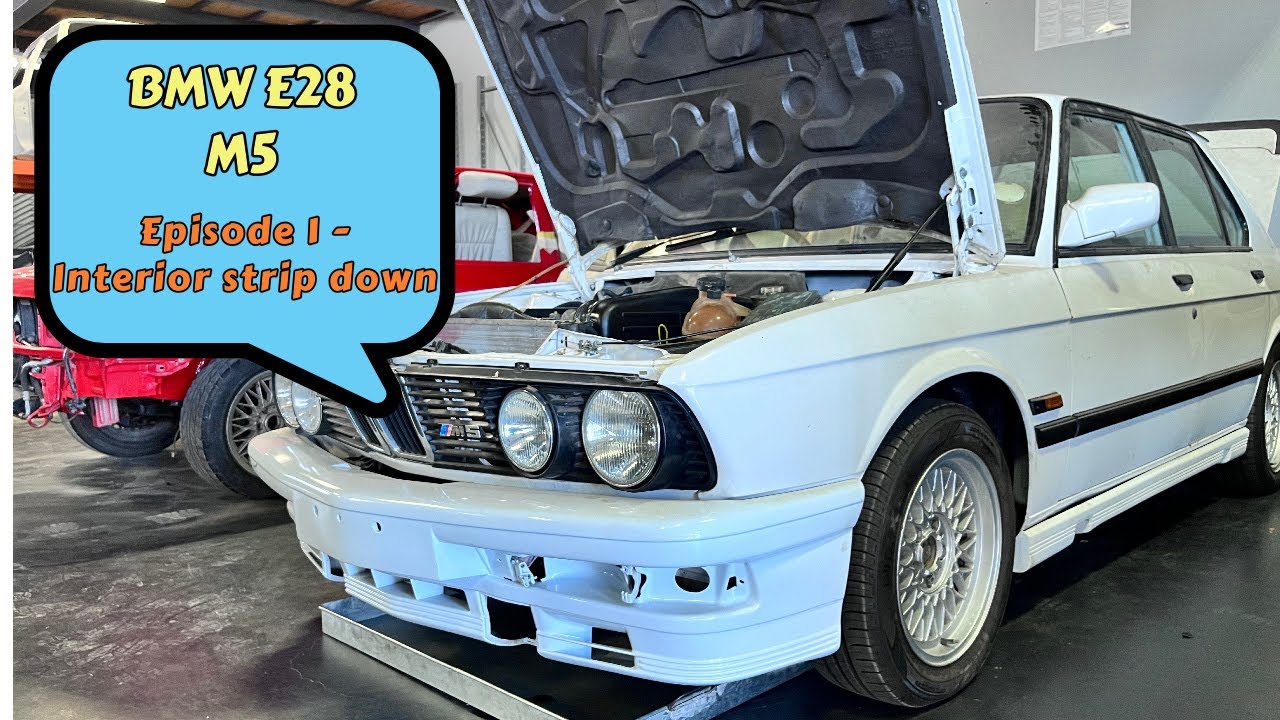BMW E28 M5 restoration - how different is the M5 interior strip down to an E30??? - YouTube