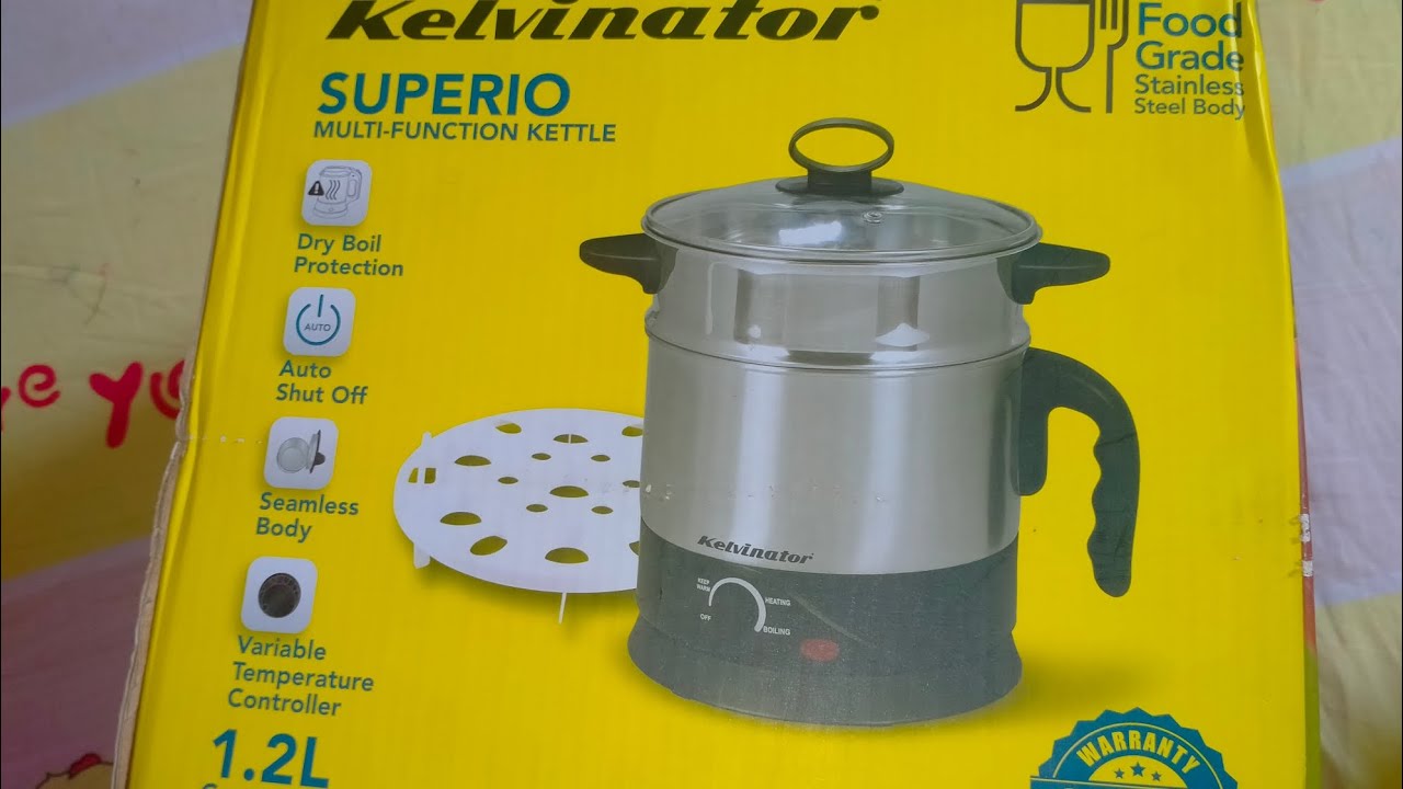 My 🆕 KELVINATOR SUPERIO Multi functional kettel Unboxing - YouTube