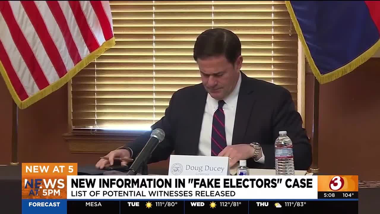 Former Gov. Doug Ducey listed as a witness in Arizona 'fake electors ...
